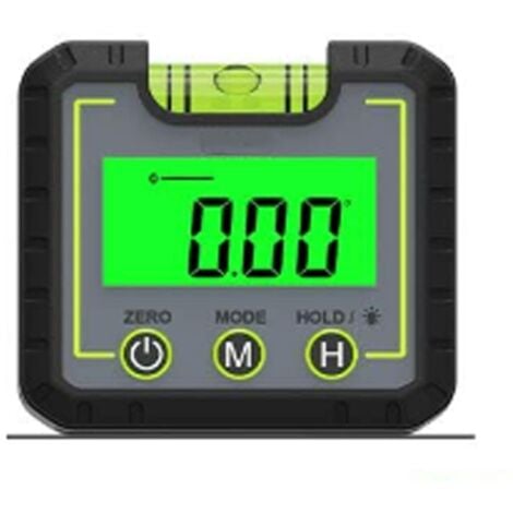 Digital Inclinometer Protractor, 3 in 1 Angle Gauge Magnet Base V-Groove Backlit LCD ...