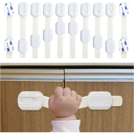 CSPARKV 10 Pack Child Safety Cabinet Locks Baby Proofing Locks for ...