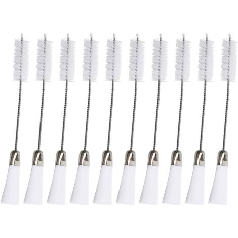 CSPARKV 10pcs 2 Ends Sewing Machine Cleaning Brush, Nylon Stainless ...