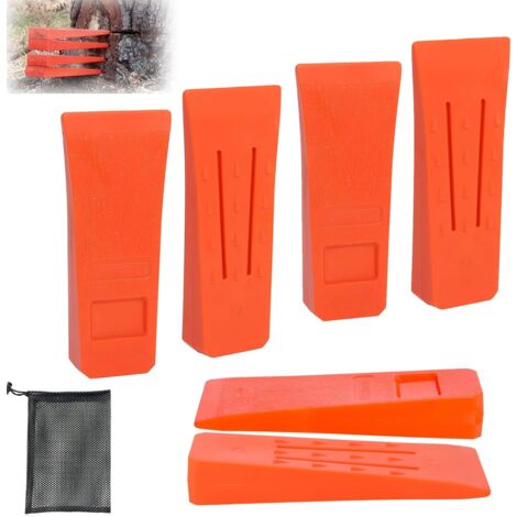 CSPARKV 6Pcs Chainsaw Felling Wedge with Tips for Safe Felling, ABS ...
