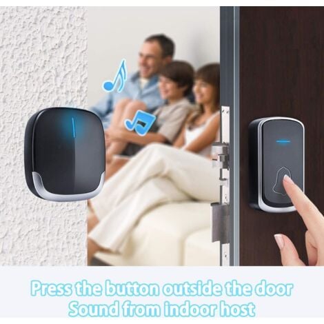 CSPARKV Wireless Doorbell Outdoor Waterproof - 300 Meters Door Bell 58 ...