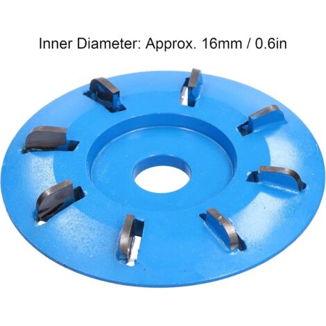 CSPARKV Arc Milling Cutter, 8 Teeth Wood Carving Disc Wear Resistance ...