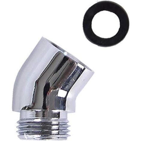 CSPARKV 2 Piece Angled Shower Head Fitting 1/2' IG 1/2' Ag Thread and ...