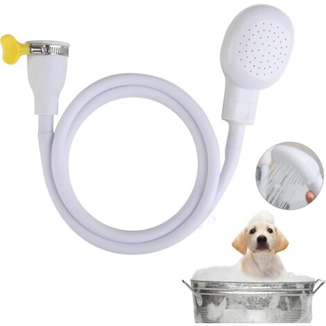 CSPARKV Pet Shower Faucet Set, Portable Pet Shower Hose, Shower Sprayer ...