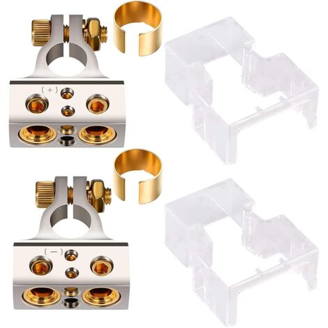 CSPARKV 1 Pair Car Battery Terminals, Car Battery Terminal Connectors ...