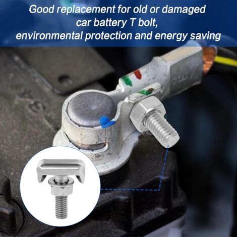 CSPARKV Battery T‑Bolt, 4Pcs Stainless Steel T-Bolt Battery Terminals ...
