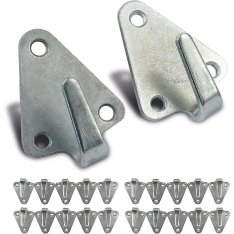 CSPARKV 20 Pcs Three Hole Tarp Hooks - Net Hooks, Trailer Hooks ...