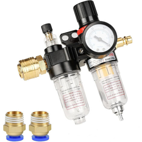 CSPARKV 1/4" Air Compressor Pressure Reducer, 1/4" Pressure Reducer ...