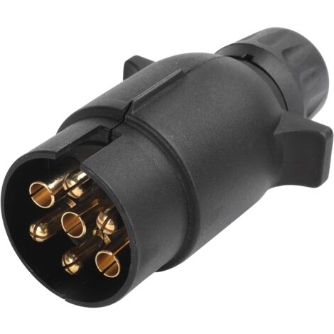 CSPARKV 7 Pin Male Short Trailer Socket, Compact Car Trailer Towbar ...