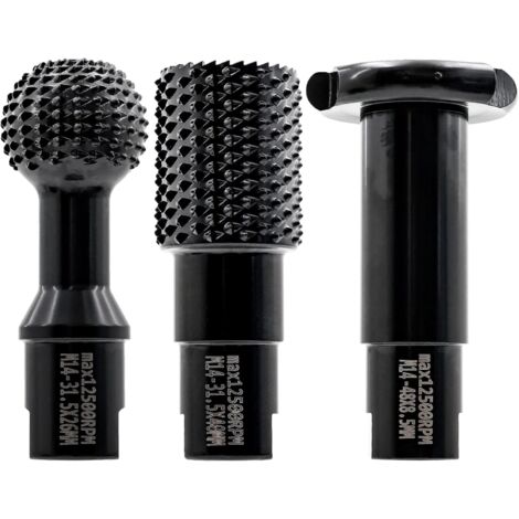 CSPARKV 3pcs Woodworking Carving Rasp Drill Bits, DIY Engraving ...