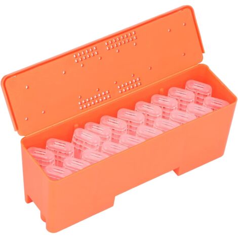 CSPARKV Queen Bee Box, Beekeeping Rearing Box with 20 Queen Bee Cages ...