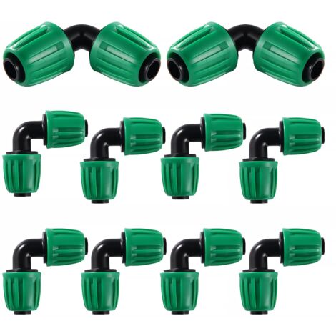CSPARKV 10Pcs 16mm Drip Irrigation Fittings, Drip Irrigation Elbow ...