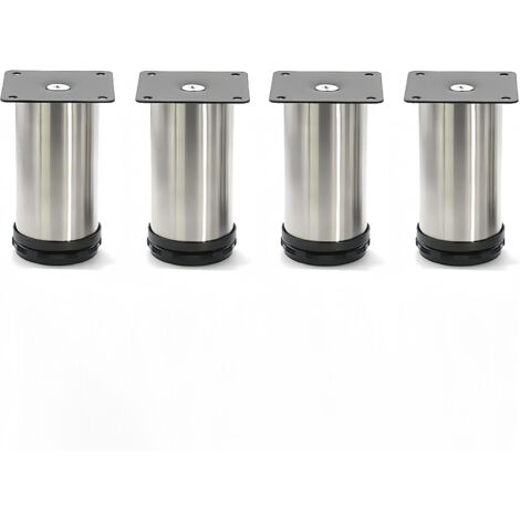 CSPARKV 4pcs Furniture Legs, Adjustable Stainless Steel Furniture Legs ...
