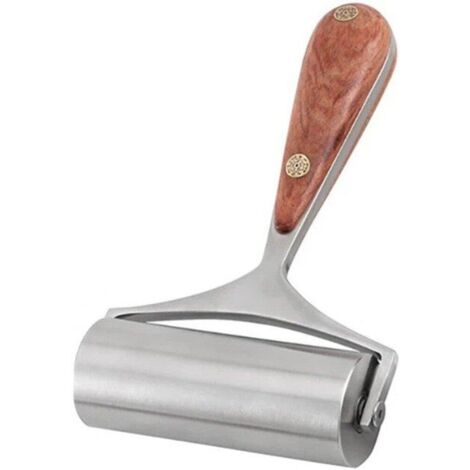 CSPARKV Leather Roller with Wooden Handle, Leather Glue Edges, Pressure ...