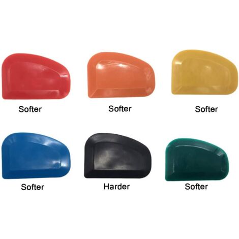 CSPARKV (6Pcs) Rubber Spatula Set, Putty Knife, Rubber Putty Knife Set ...
