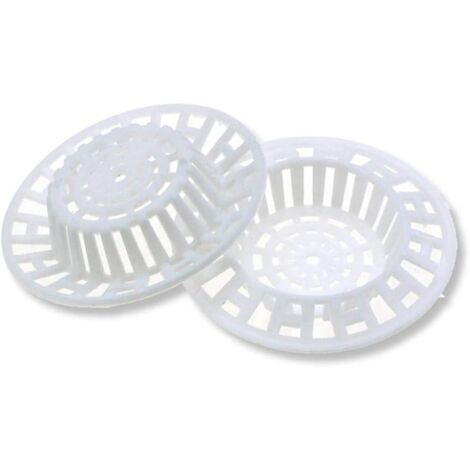 CSPARKV 2 Pack Reusable Plastic Kitchen Sink Strainers White 6.8cm