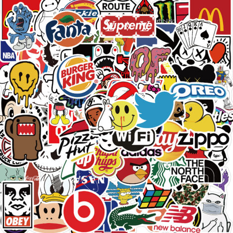 CSPARKV 101 Pcs Waterproof Doodle Stickers. Vinyl Stickers for ...