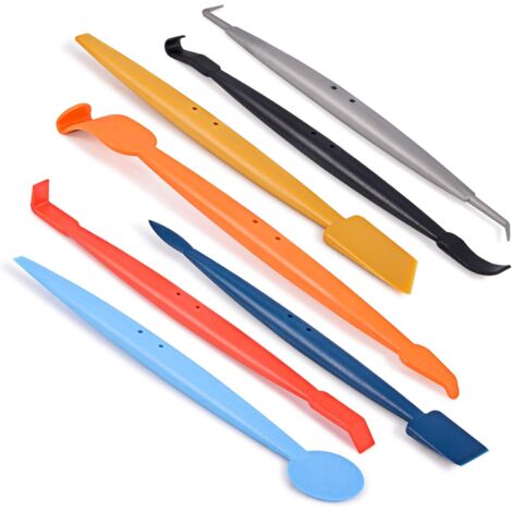 CSPARKV 7PCS Magnetic Micro Squeegee Kit - Various Protective Film Squeegees for Car Film, Tint ...