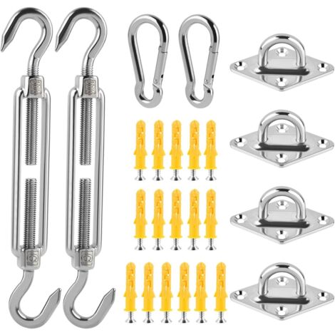 CSPARKV Shade Sail Fixing Kit, Shade Sail Fixing Kit, Shade Sail ...