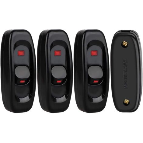 CSPARKV 4pcs Inline Cord Switch On/Off Button 10A 250V Inline Power ...