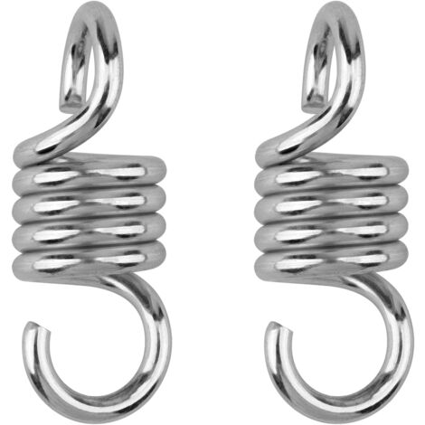 CSPARKV Set of 2 Galvanized Steel Hammock Spring Hook, Springs for ...