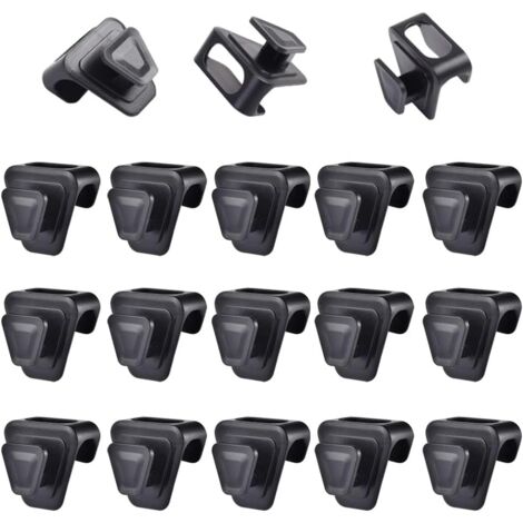 CSPARKV 18 Pieces Triangle Hanger Hook Space Saving Hanging Hook Triple ...