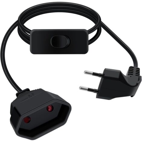 CSPARKV 1PCS Euro Extension Cable with Switch 2.5A 250V Euro Cable ...