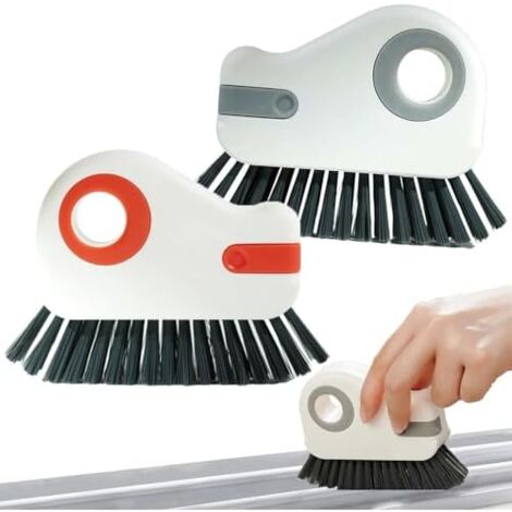CSPARKV 12.5x9cm 2 in 1 Cleaning Brush, Multifunction Window Groove ...