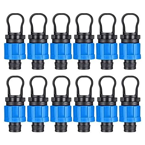 CSPARKV 12 Pack 1/2" Drip Irrigation End Caps - Universal Fitting ...
