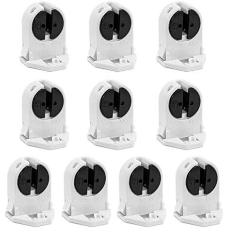 CSPARKV 28mm T5 Fluorescent Lighting Socket for LED Fluorescent Tube, 10pcs