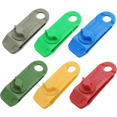 CSPARKV 6Pcs Heavy Duty Tent Lock Clips Shark Tent Awnings Secure ...