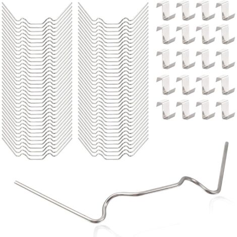 CSPARKV 100pcs Greenhouse Glass Fixing Clips with 50pcs Greenhouse ...