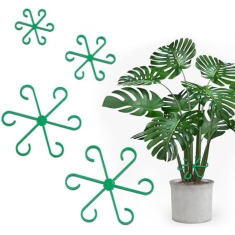 CSPARKV 4 Pieces Climbing Plant Clips Plant Support Clips Indoor Green ...