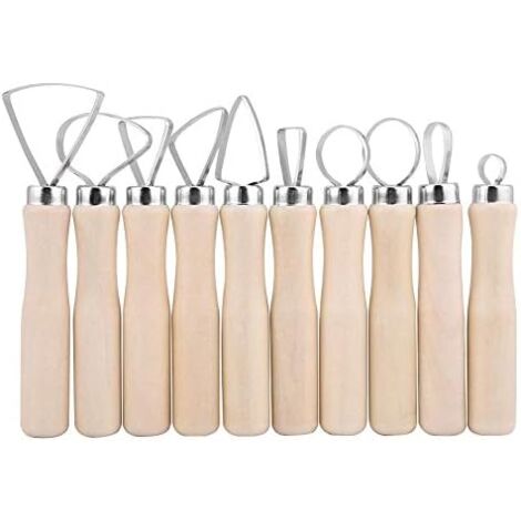CSPARKV 10pcs Ceramic Clay Sculpting Tools Pottery Clay Cutter Large ...