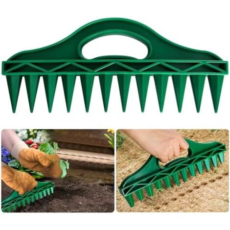 CSPARKV 30x13cm 12 Holes Seed Dispenser Seeding Soil Digging Seed ...