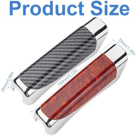 CSPARKV 13x3.3x2.5CM 2pcs Car Handbrake Cover Universal Handbrake Cover ...