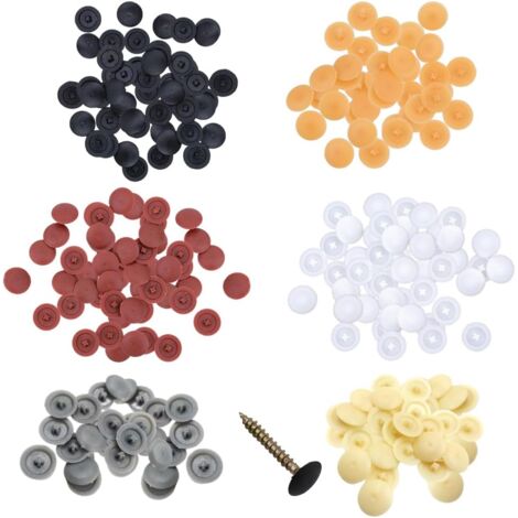 CSPARKV 600Pcs Screw Cover Caps Plastic Screw Cap Protective Decorate ...