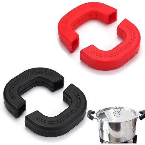 CSPARKV 4 Pcs Pot Handle Holders, CHmiss Silicone Hot Handle Holder ...