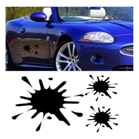 CSPARKV （15×10×0.1cm）3pcs Car Stickers, 15 X 10 cm Car Sticker Set of ...