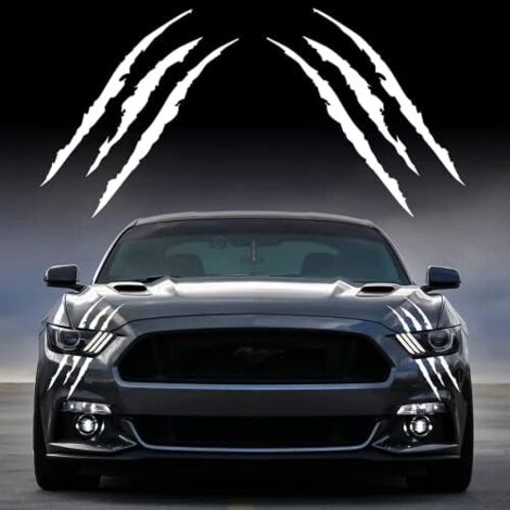 CSPARKV （40×12×0.1cm）Set of 2 car stickers Car Tuning Stickers Car Claw ...