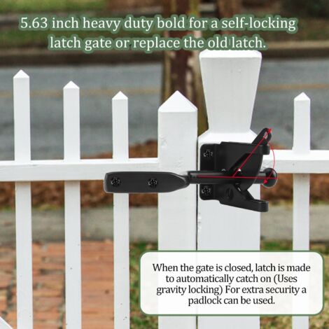 CSPARKV Stainless Steel Gate Latch Automatic Gravity Lever Auto Gate ...