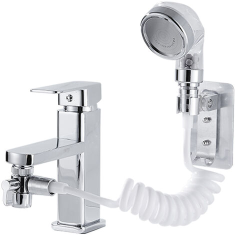 CSPARKV External Shower Head Set for Sink, 1.5m Telescopic Tube Shower ...