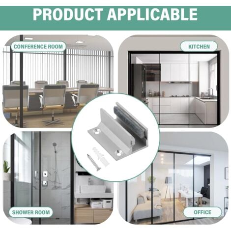 CSPARKV 2pcs Sliding Glass Door Guide Floor Roller Guide Floor Guide ...