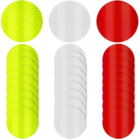 CSPARKV 30Pcs Reflective Safety Stickers Night Visibility Reflective ...