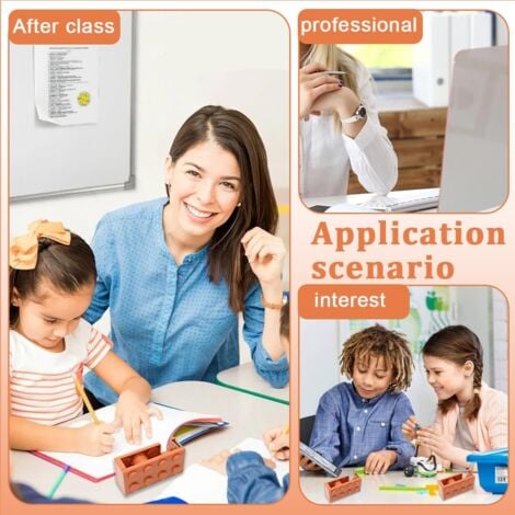 CSPARKV 2 Pieces Tape Dispenser Building Blocks Shape Tape Dispenser ...