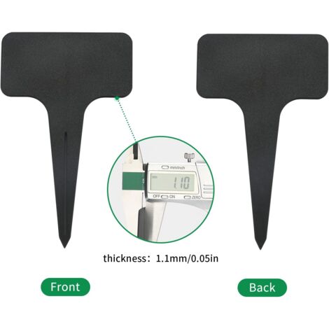 CSPARKV 100 Pieces Thick Plant Labels, Plastic Garden Labels, Reusable ...