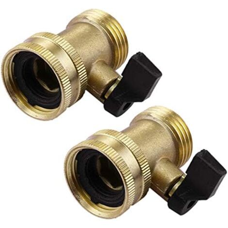 CSPARKV Garden Hose Quick Connector with Shut-Off Valve Quick Connect ...
