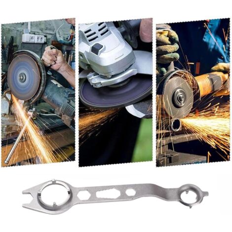 Angle Grinder Wrench, Double-Head Adjustable Spanner, Four-Claw Repair ...