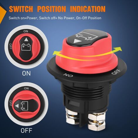 100A Battery Disconnect Switch Main Disconnect Isolator 12V-32V Heavy ...