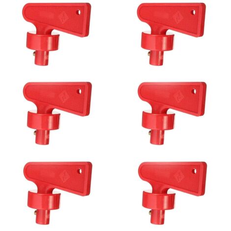 Battery Switch Isolator, 12v/24v Red Battery Cut Off Key, Universal Car ...